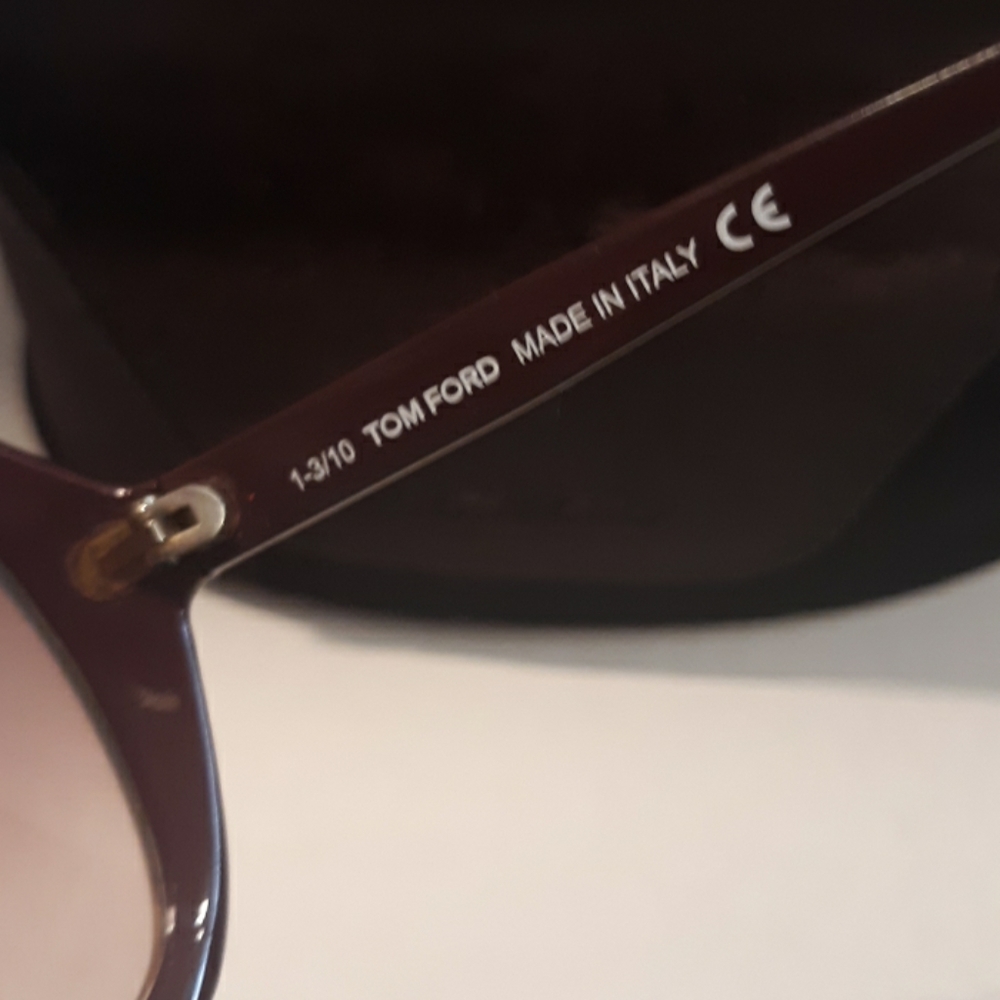 Tom Ford Purple Frame "Sheila" Gradient Sunglasses - Gem